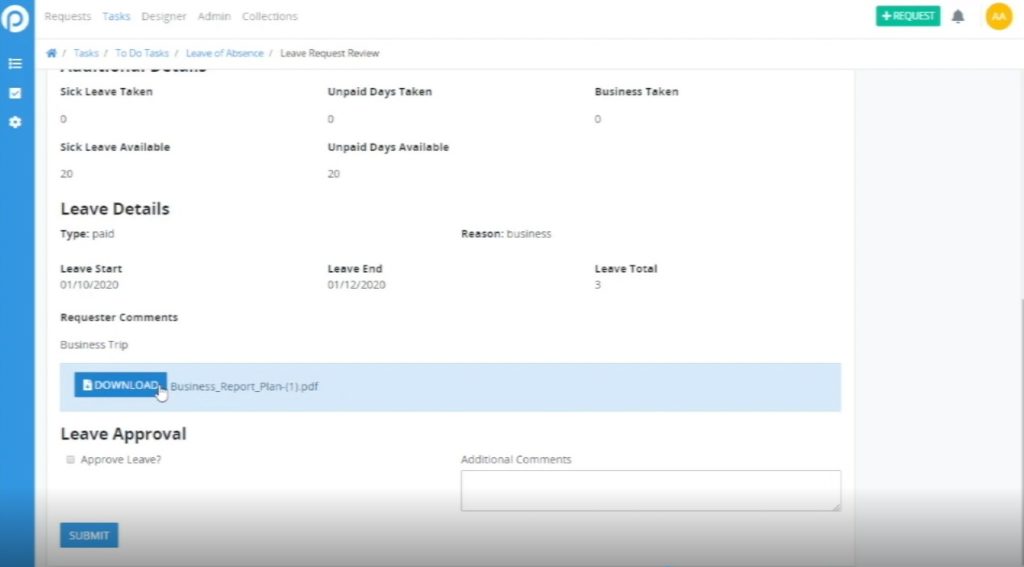 How to Create a Leave of Absence Request in ProcessMaker (Part 2) | ProcessMaker
